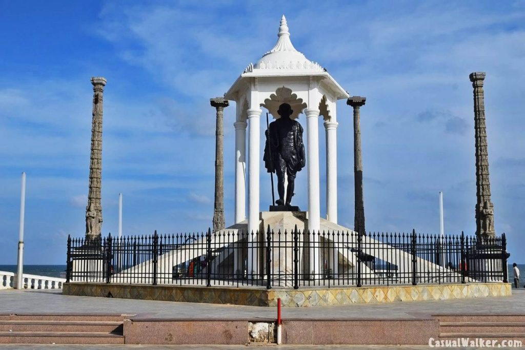 Pondicherry Mahatma Gandhi Statue, Promenade Beach - the largest ...
