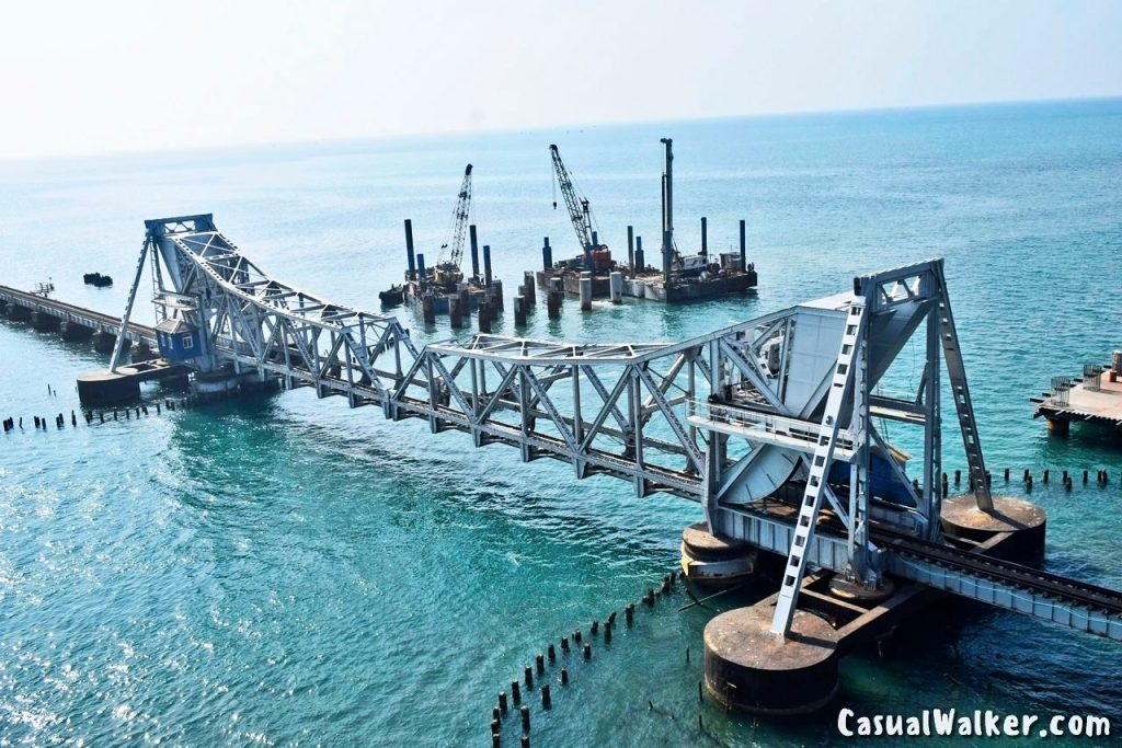 Pamban Bridge / Pamban palam, Pamban, Mandapam in Rameswaram – The Longest & Oldest Railway ...