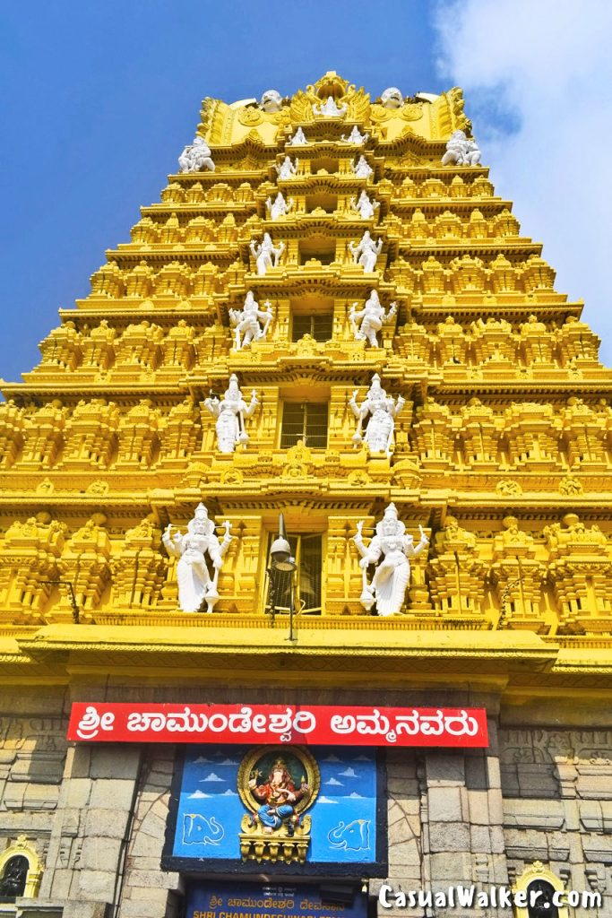 Sri Chamundeshwari Temple in Chamundi Hills Mysore - where Mahishasura was killed by Goddess ...